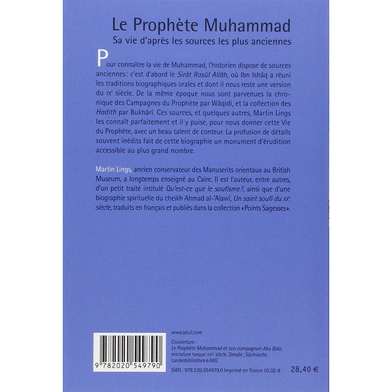 Le Prophète Muhammad, sa vie d'après les sources les plus anciennes